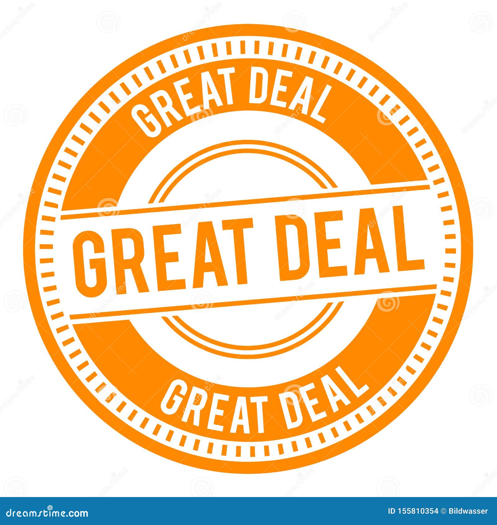 Great Deal Stamp. Yellow Vector Badge Stock Vector - Illustration of ...