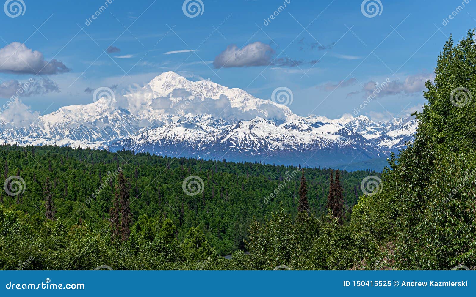 The Great Denali stock image. Image of mckinley, clouds - 150415525