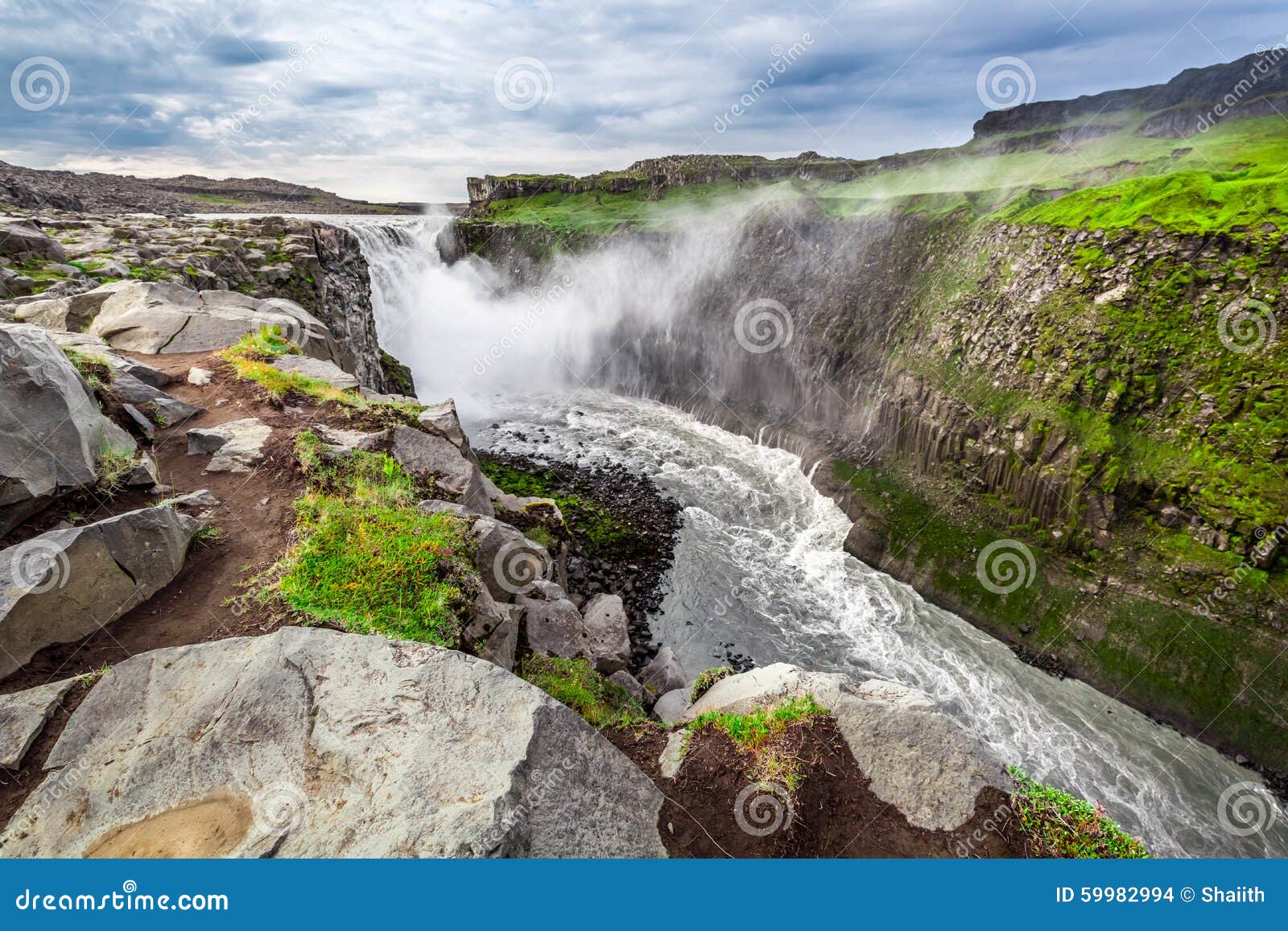 Great Dettifoss Waterfall, Iceland Stock Photo - Image of icelandic ...