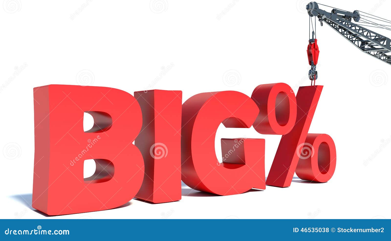 Great Discounts. 3d Illustration Stock Illustration - Illustration of ...