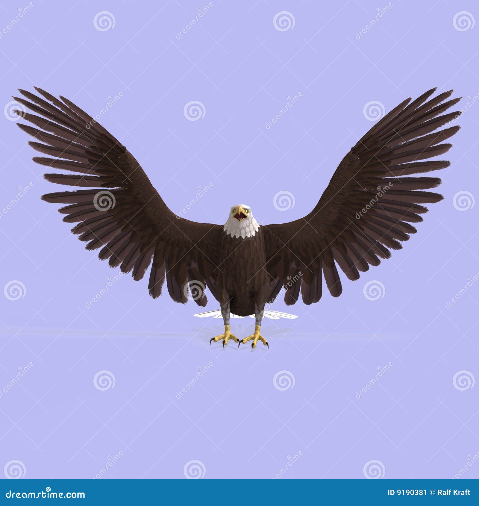 Great Eagle stock illustration. Illustration of render - 9190381