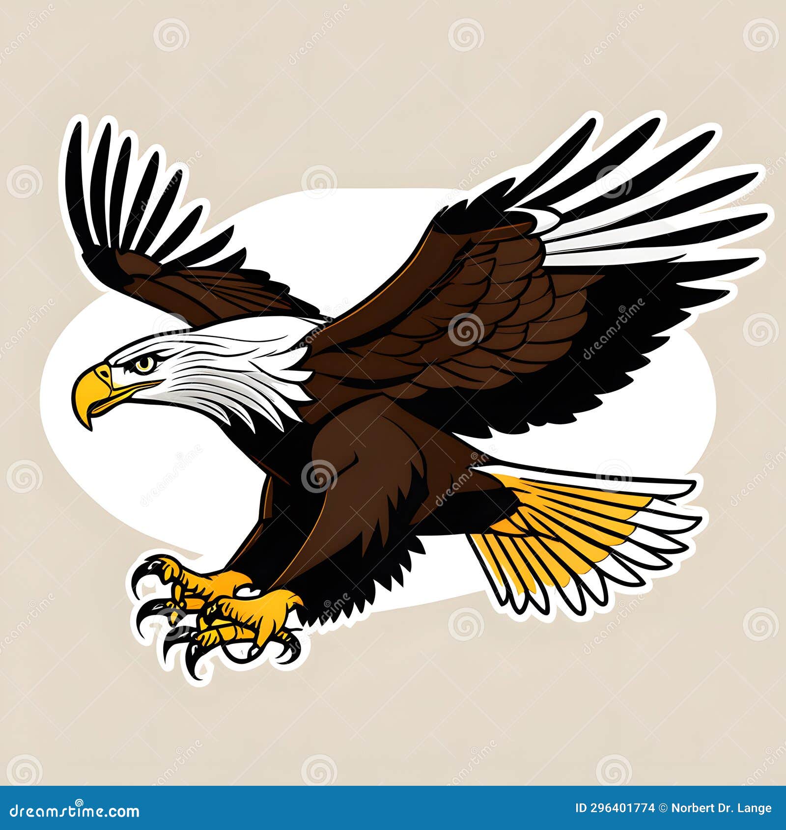 Great Eagle In Polygon Low Poly Collection. Eagle American Logo In Abstract. American National ...