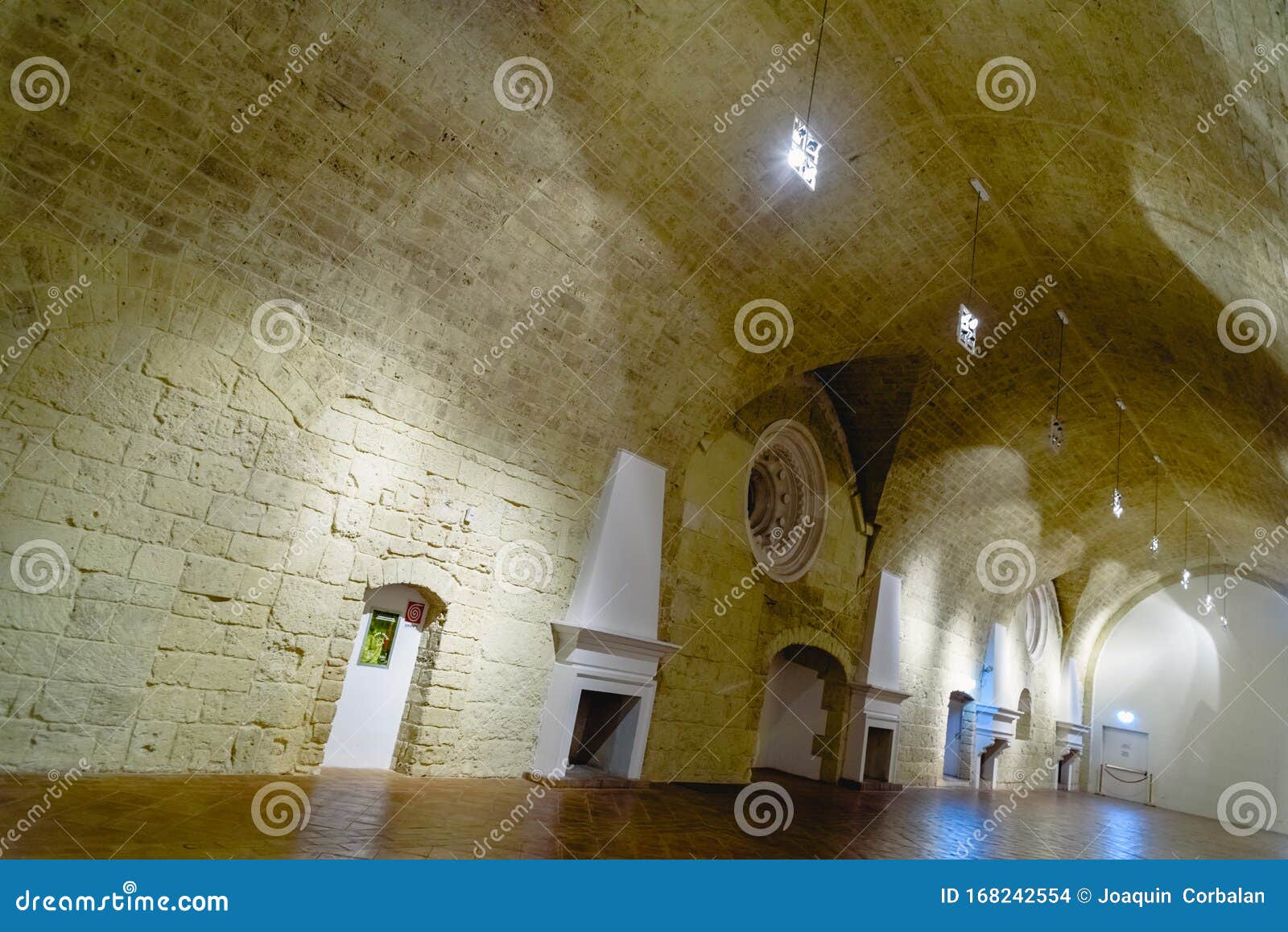Great Empty Room Inside the Castle of Bari Editorial Stock Image ...