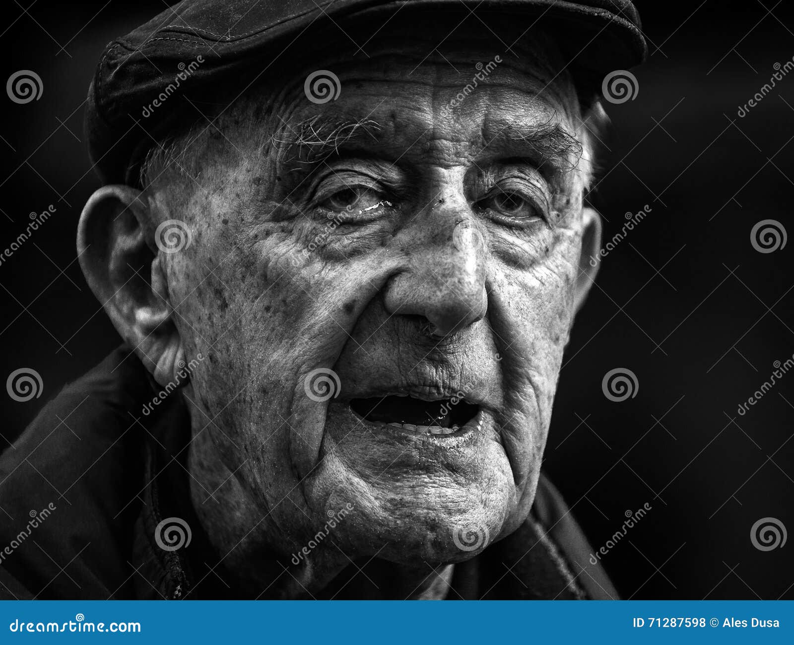 Very Old Man Face