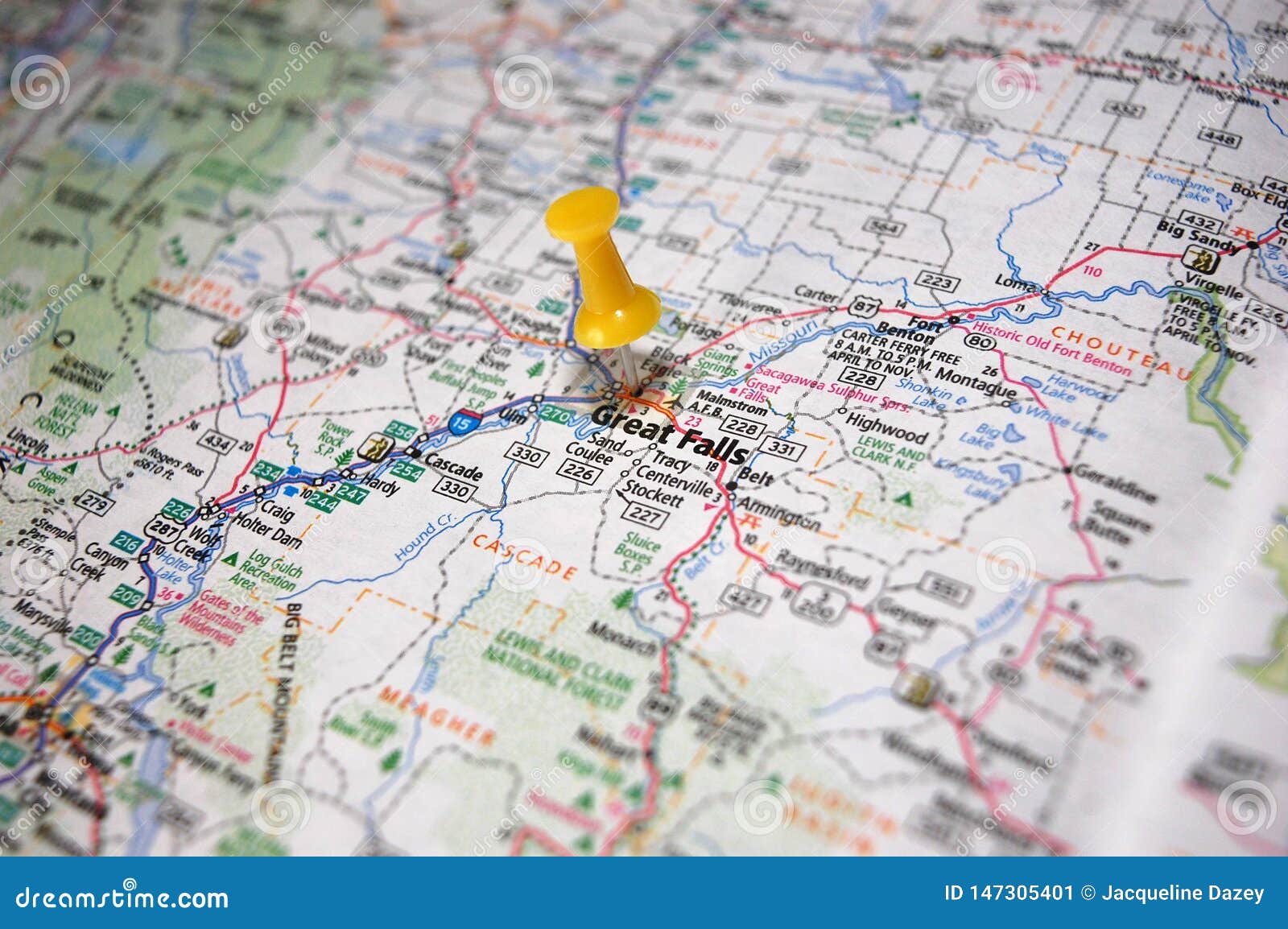 Great Falls, Montana stock image. Image of macro, city - 147305401