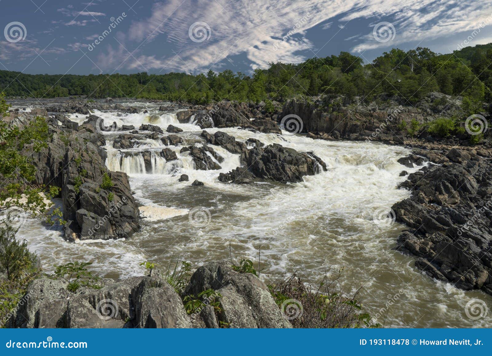 Great Falls Potomac River, Virginia Stock Photo - Image of waterfall ...