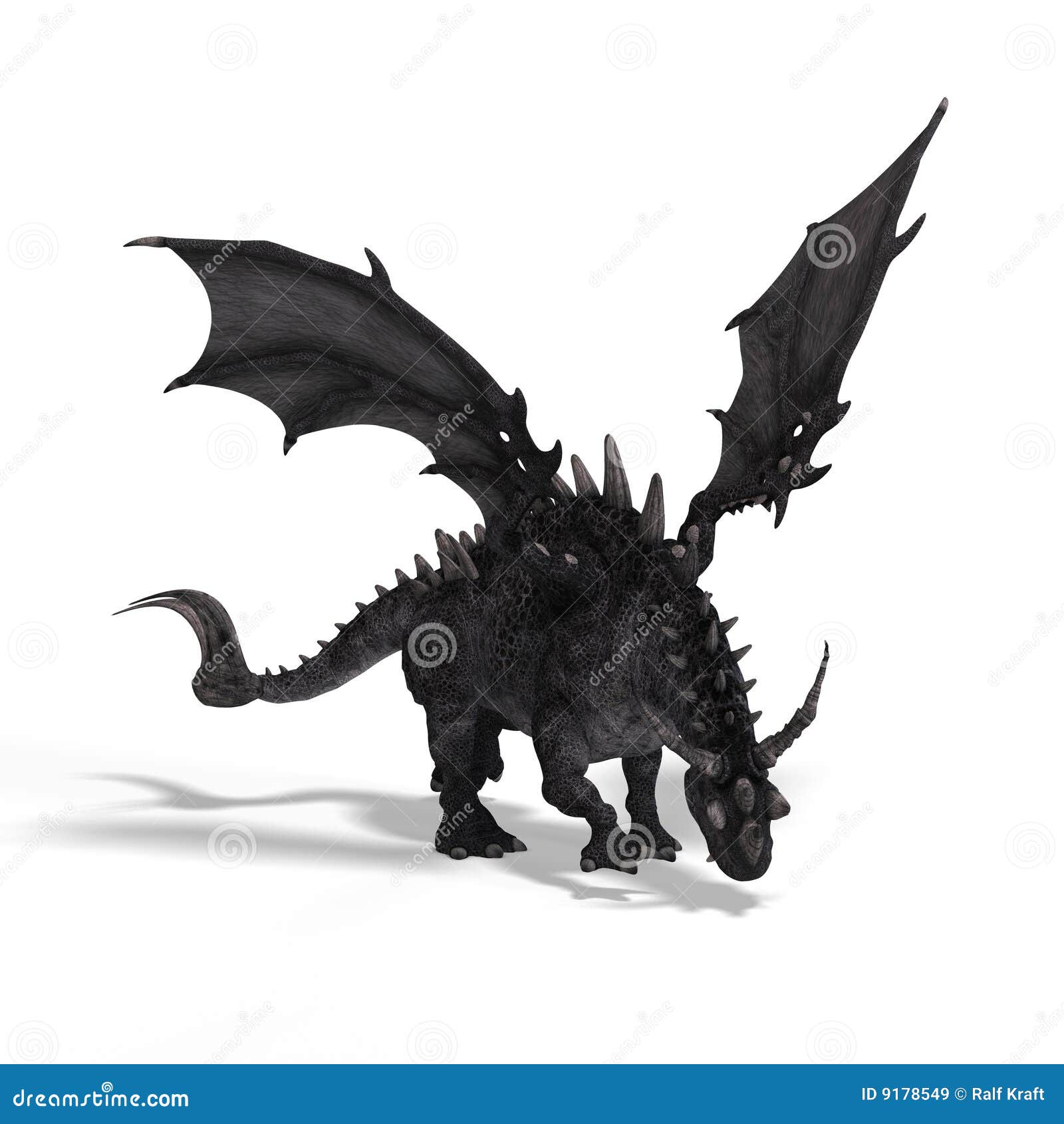 Great Fantasy Dragon stock illustration. Illustration of beast - 9178549