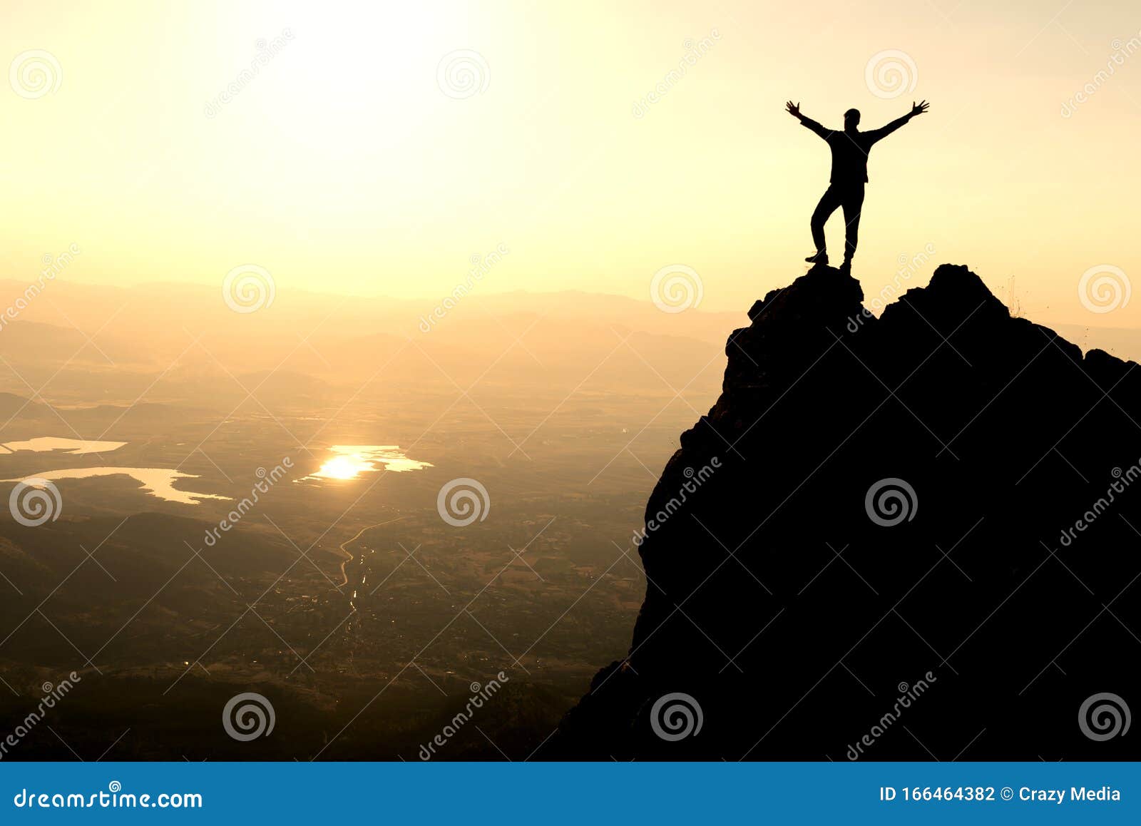 A Great Feeling of Happiness with Reaching the Summit and Achieving ...