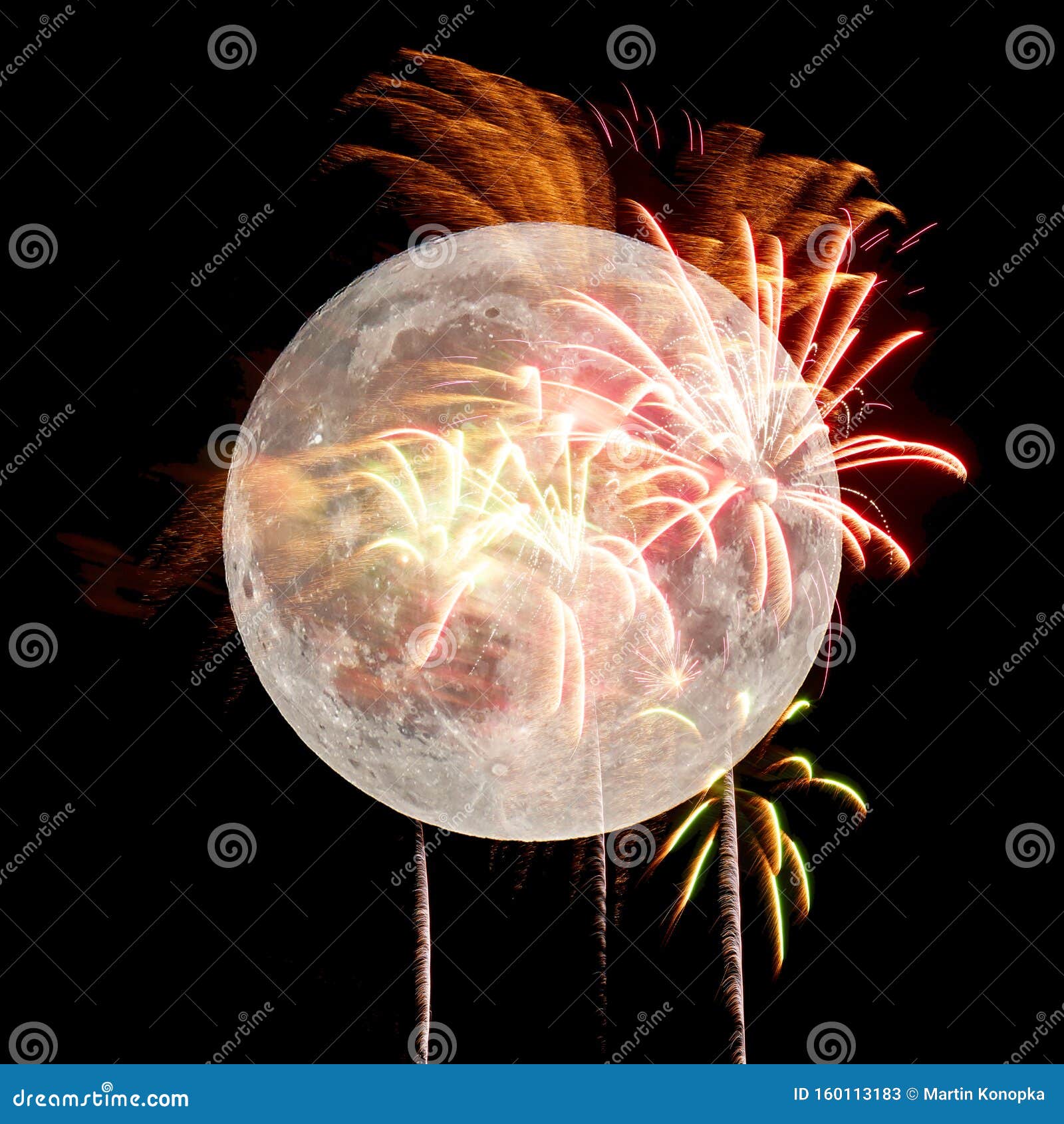 Fireworks stock image. Image of full, blast, pleasure - 160113183
