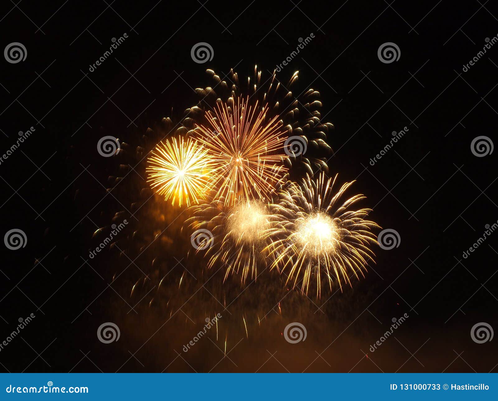 Great Fireworks in the Night Stock Image - Image of holiday, closing ...