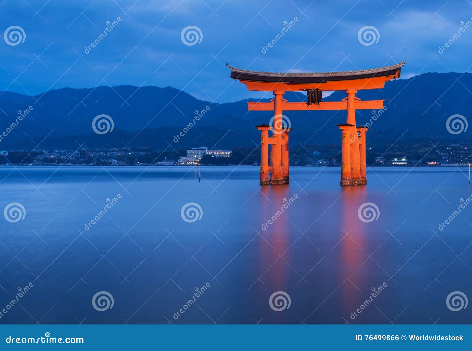 Great Floating Gate (O-Torii) on Miyajima Island Stock Photo - Image of ...