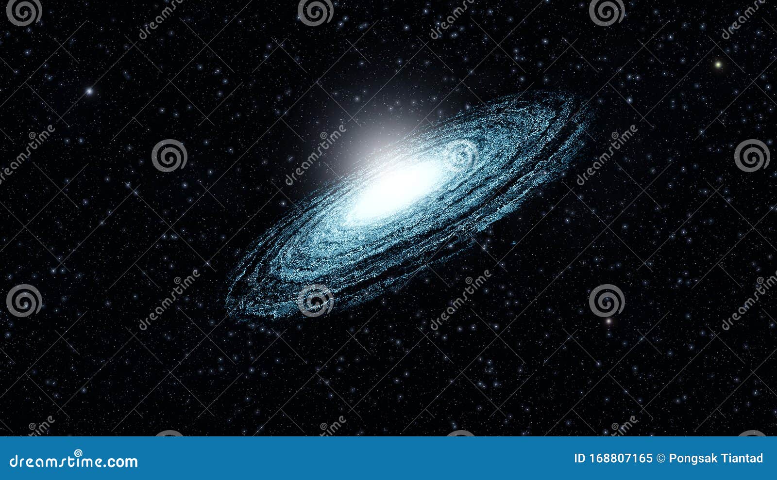 Great Galaxy in the Deep Space with a Sky Full of Stars Stock Image ...