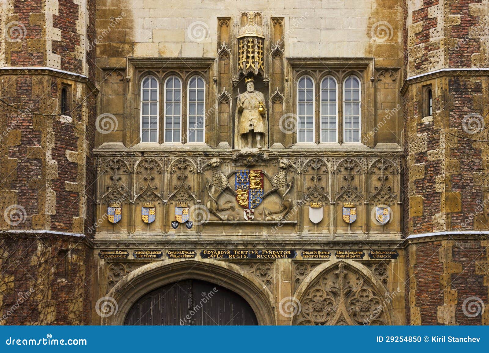 The Great Gate Entrance of Trinity College Stock Photo - Image of ...