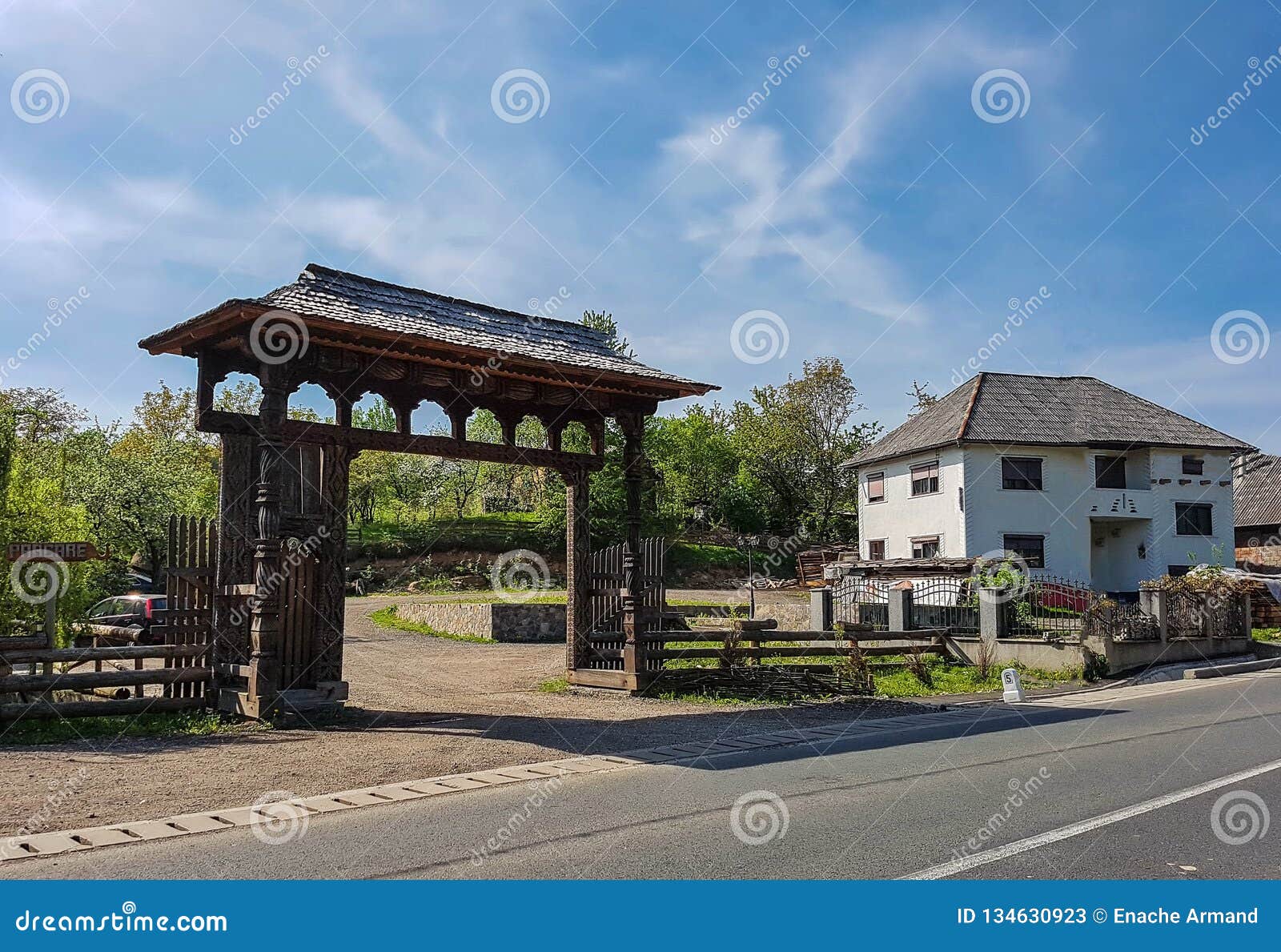 The Great gate stock image. Image of house, gate, diagonal - 134630923