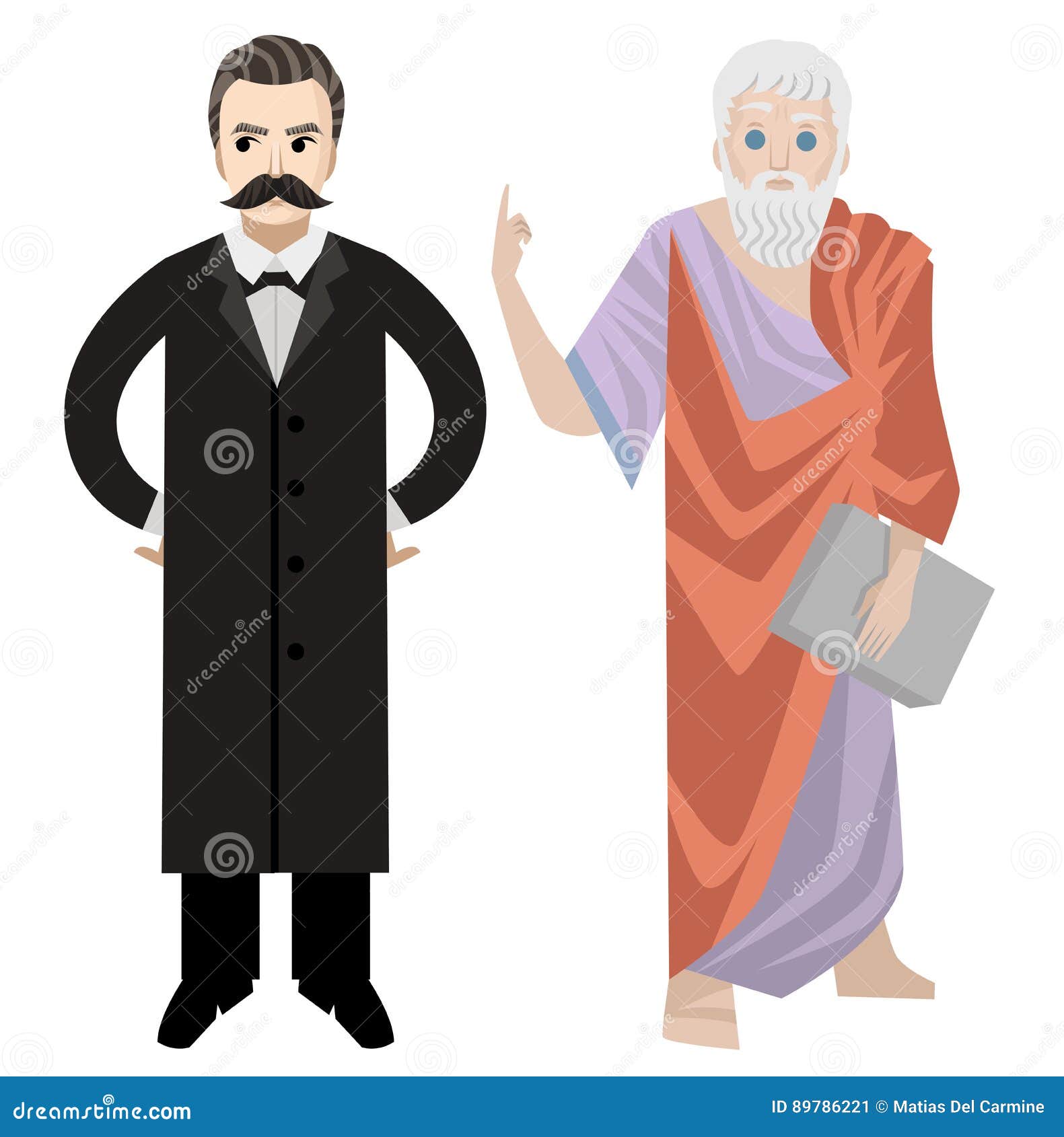 German Philosopher Immanuel Kant Cartoon Vector | CartoonDealer.com ...