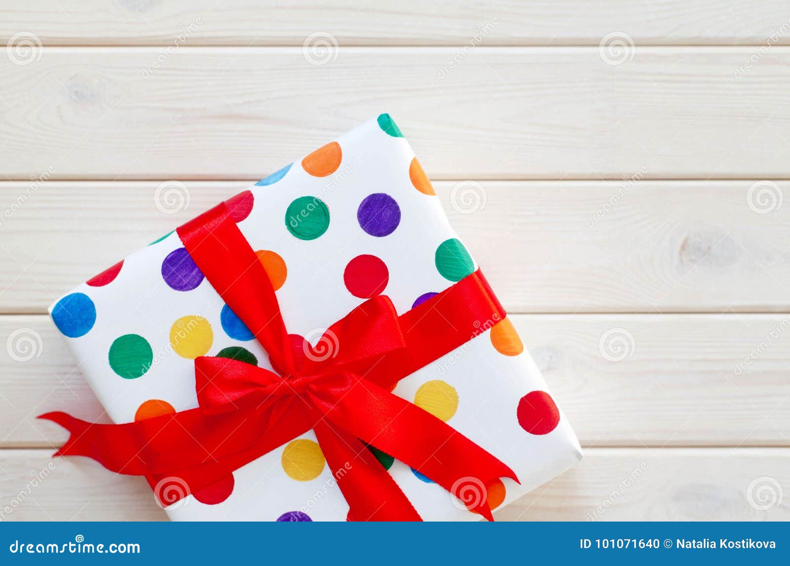 A Great Gift in Colored Packaging. Stock Photo - Image of decoration ...