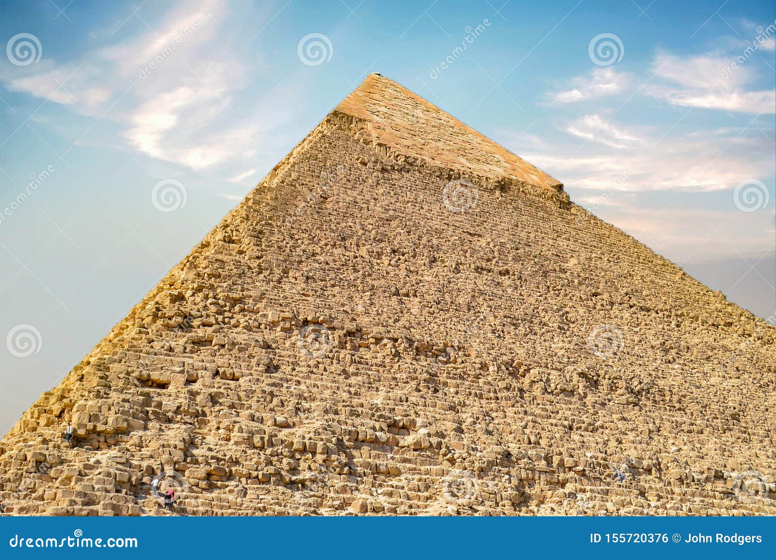 Great Giza Pyramid - Standing Wonder of the World Stock Photo - Image ...