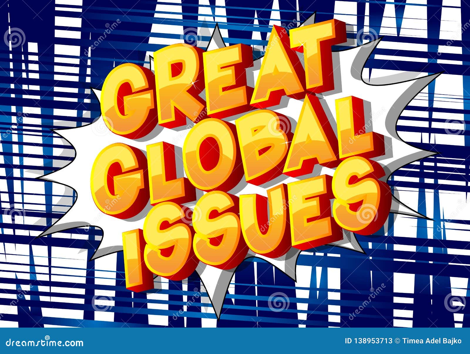 Great Global Issues - Comic Book Style Words. Stock Vector ...