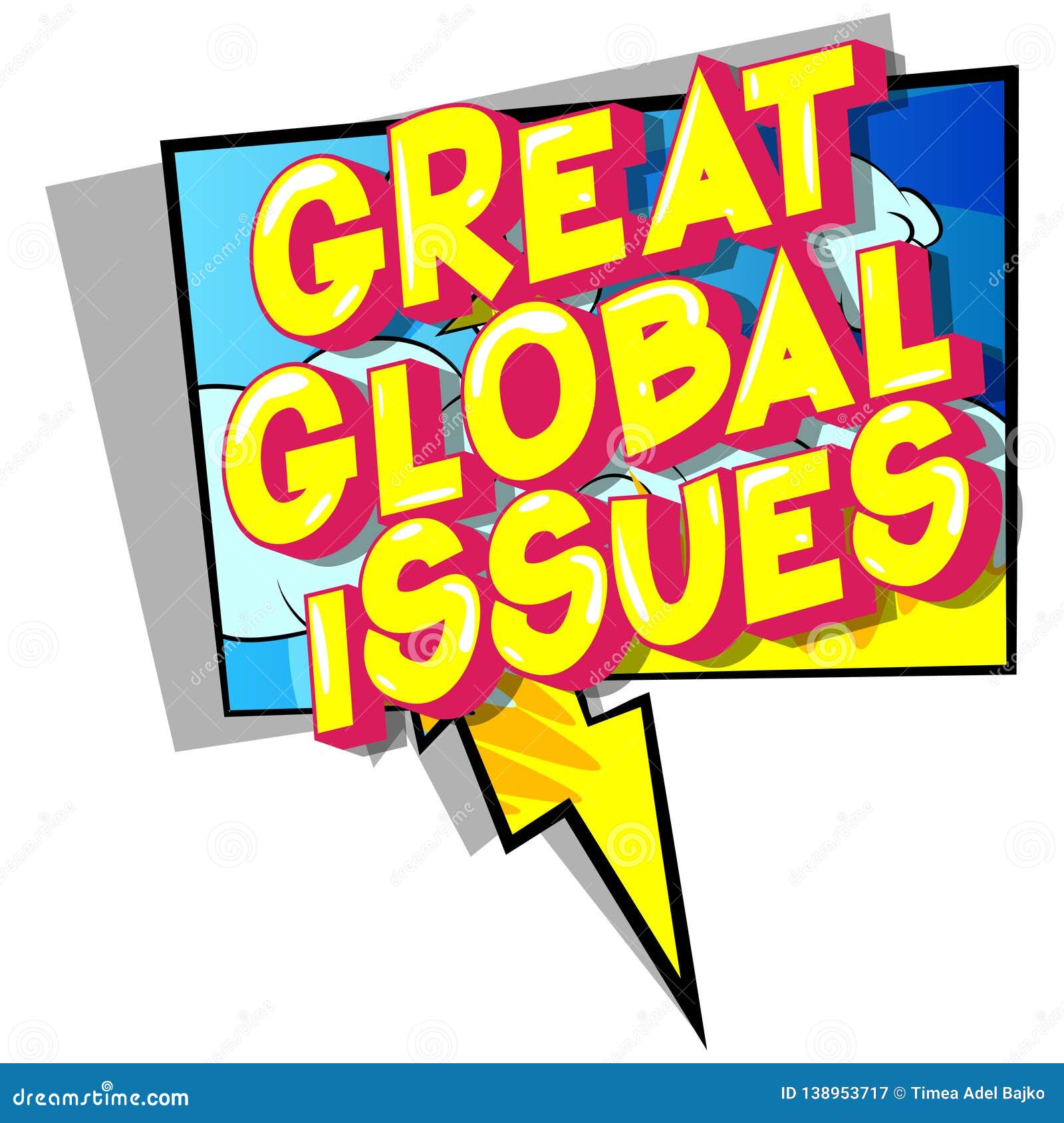 Great Global Issues - Comic Book Style Words. Stock Vector ...