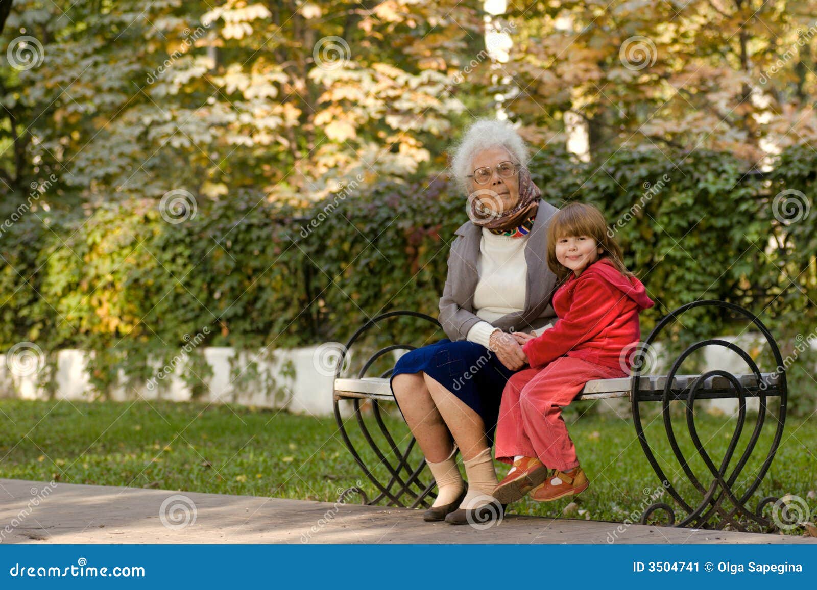 Great Grandmother and Child Stock Image - Image of gray, affectionate ...