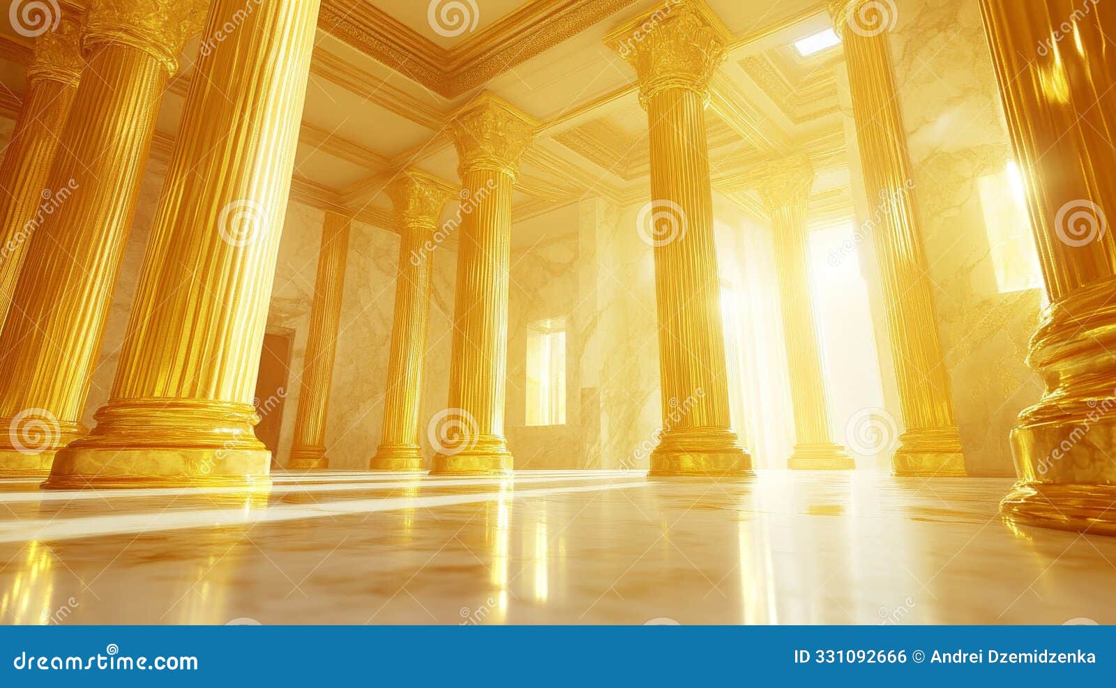 The Great Hall of Education Features Sturdy Marble Pillars Stock ...