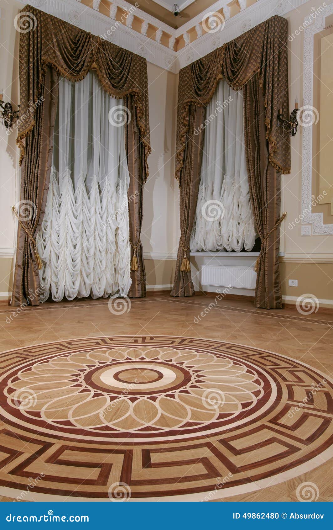 In The Great Hall 2 Windows In The Corner, Which Shuttered Curtains ...