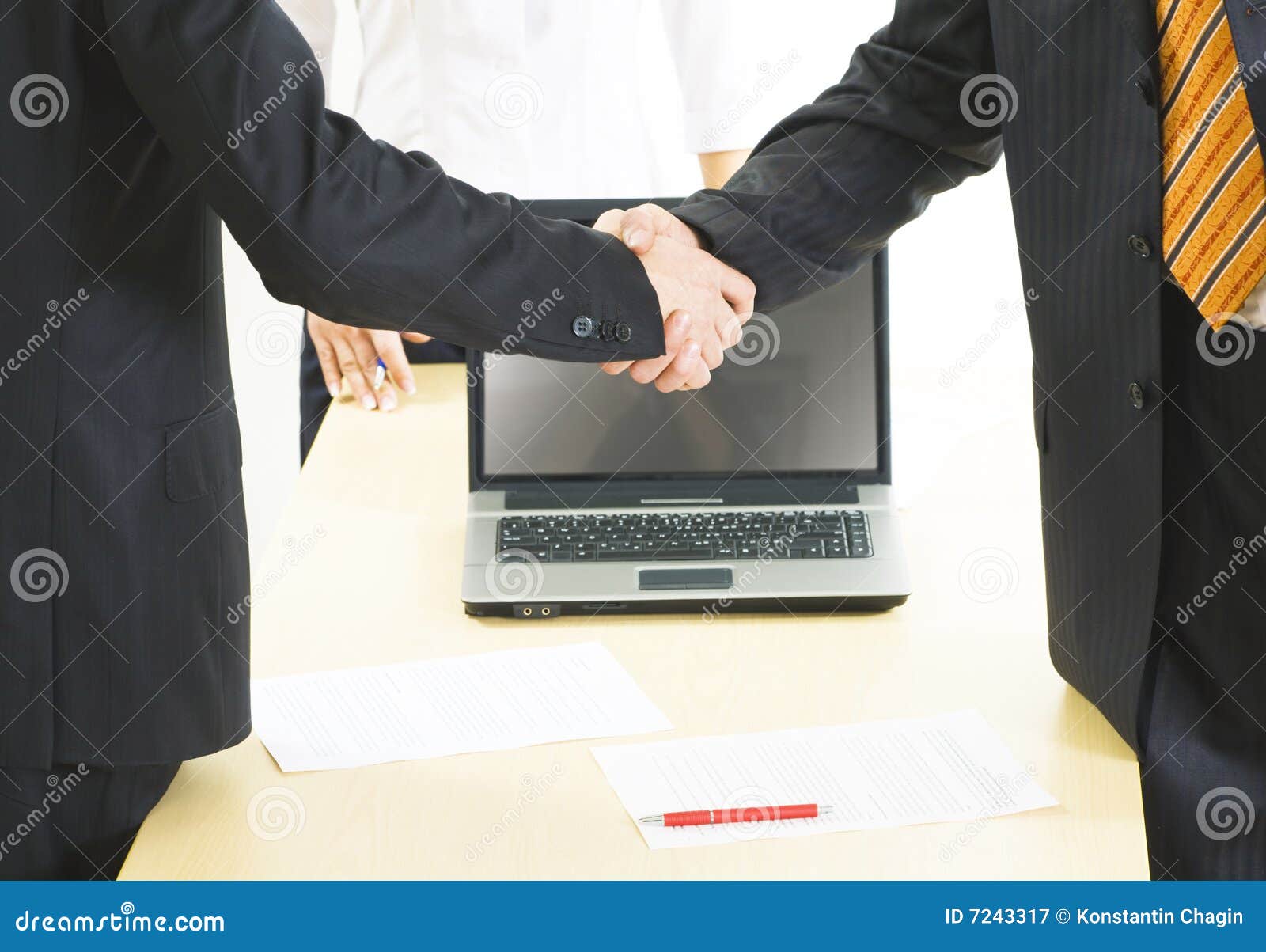 Great handshake stock image. Image of handshake, partnership - 7243317