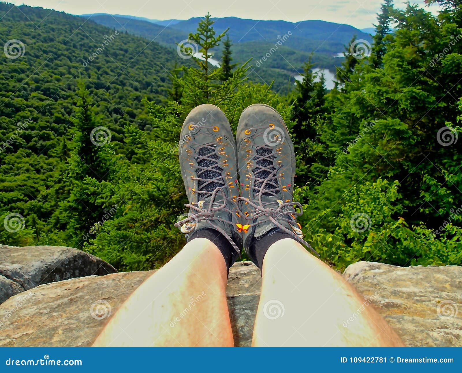 Great Hicking Day at the Mountain. Stock Image - Image of hicking ...