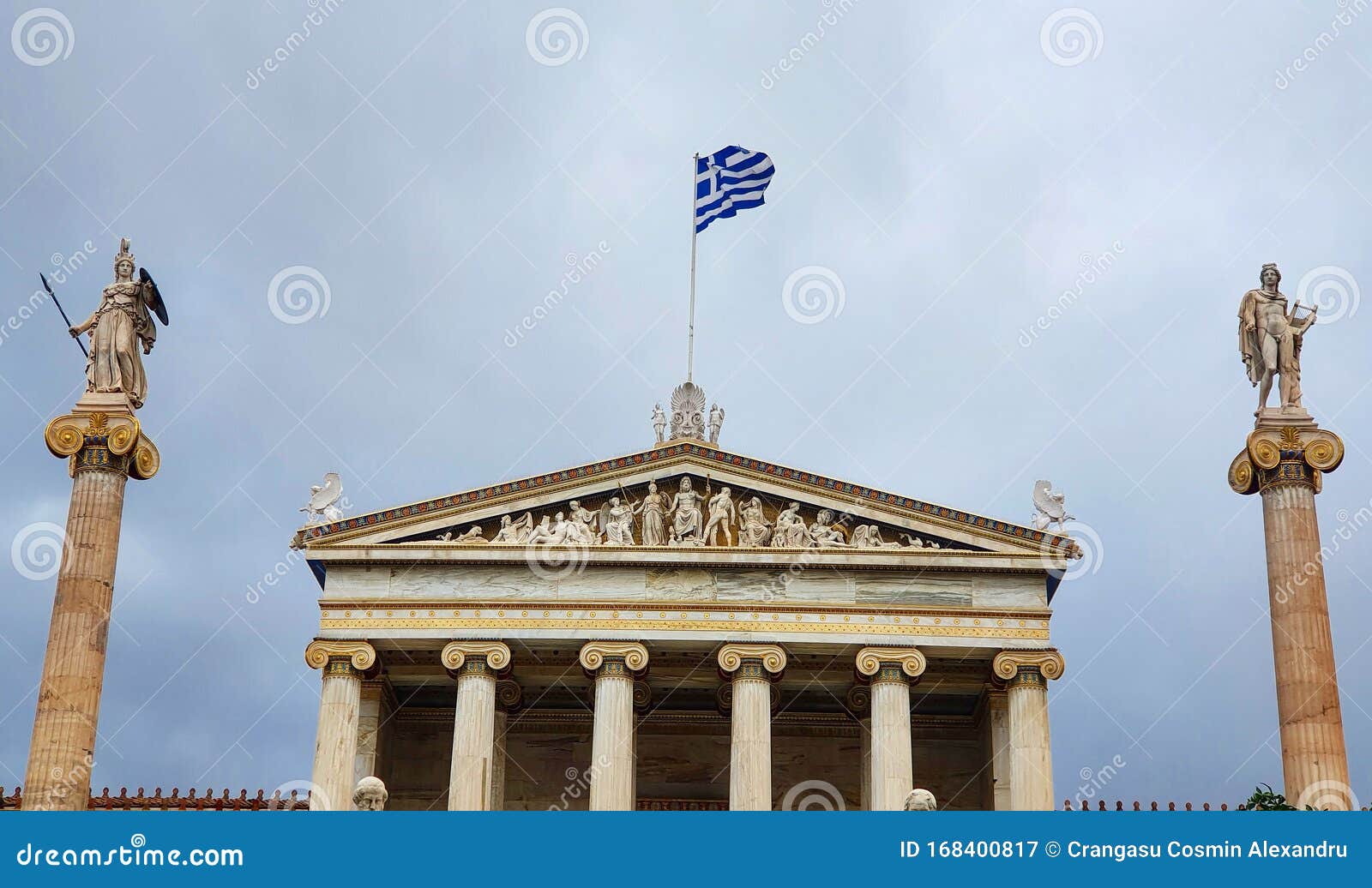 Great Historical Buildings in Athens Greece Stock Image - Image of ...