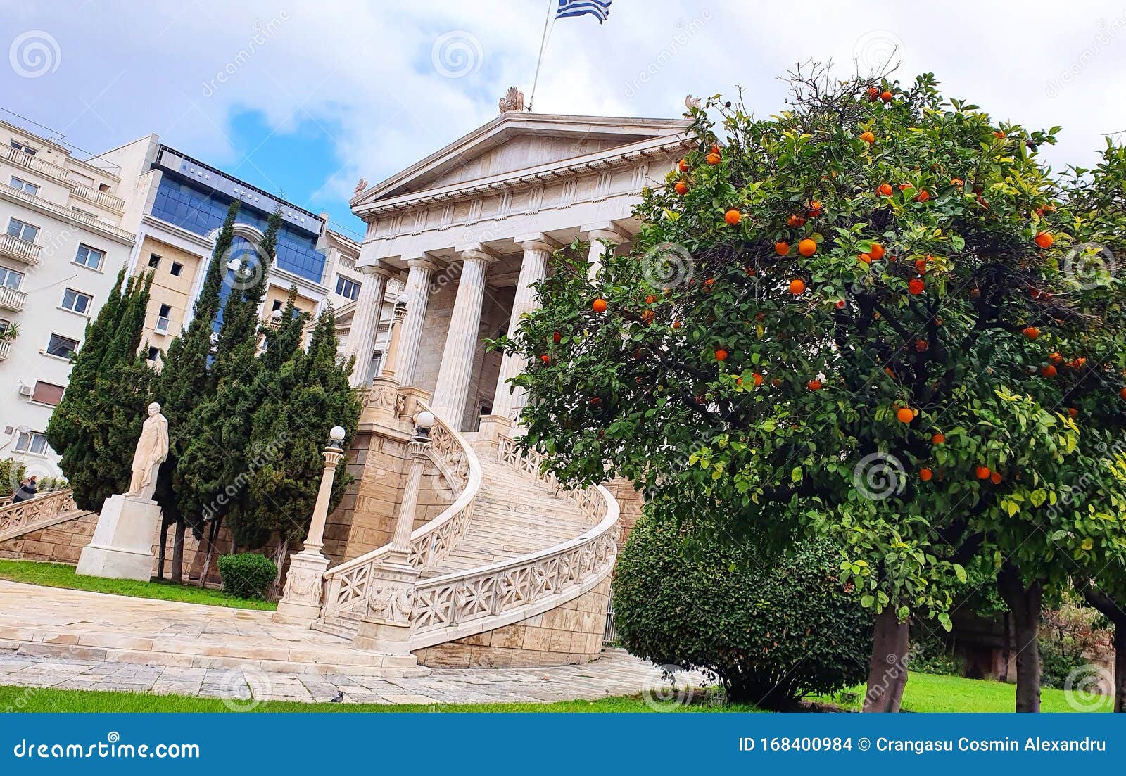 Great Historical Buildings in Athens Greece Stock Photo - Image of ...