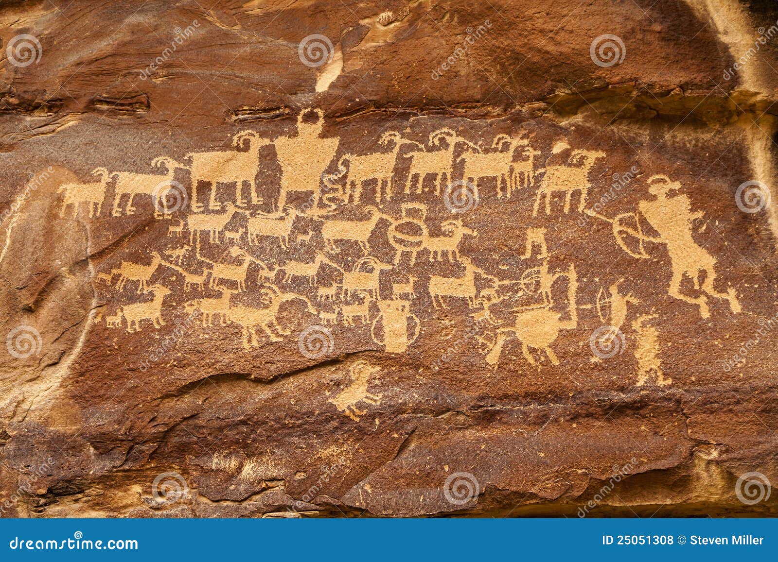 Great Hunt Panel stock photo. Image of panel, animals - 25051308