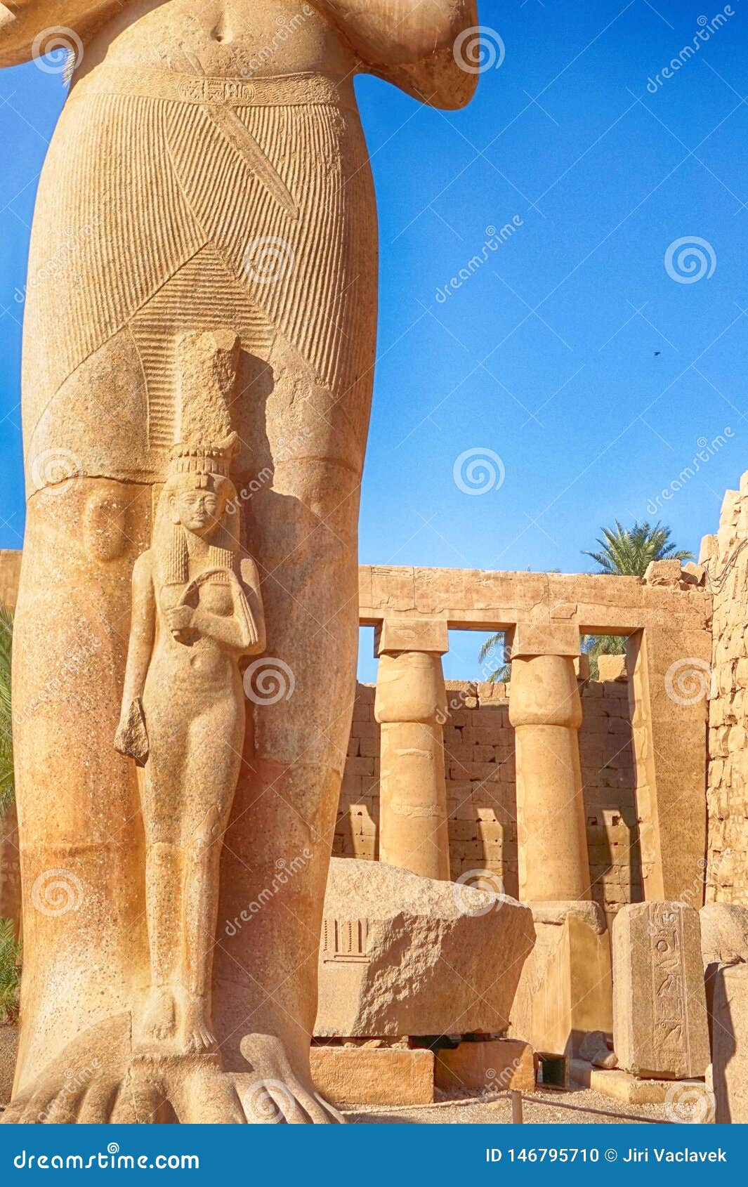 Great Hypostyle Hall and Clouds at the Temples of Karnak Stock Photo ...