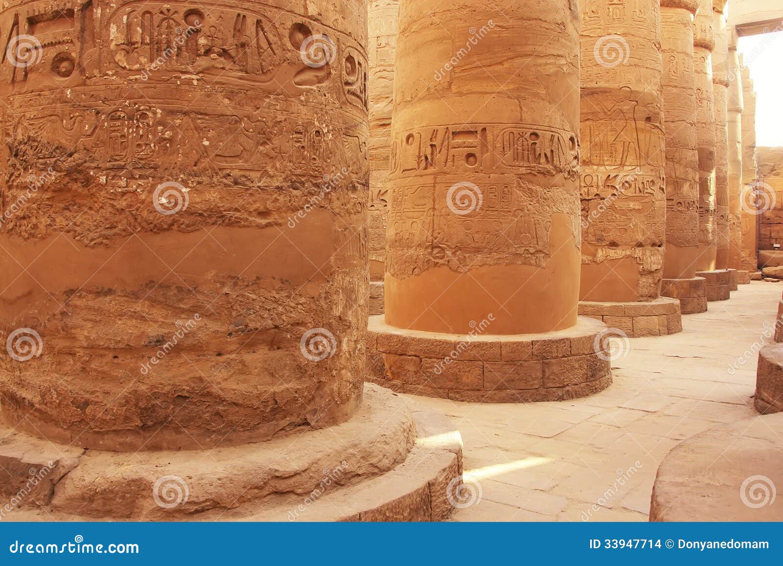Great Hypostyle Hall, Karnak Temple Complex, Luxor Stock Photo - Image ...