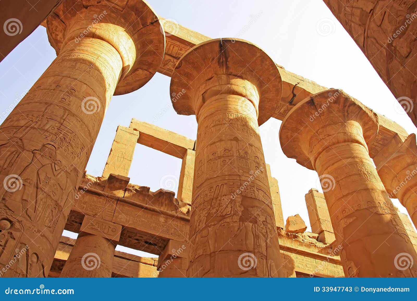 Great Hypostyle Hall, Karnak Temple Complex, Luxor Stock Image - Image ...