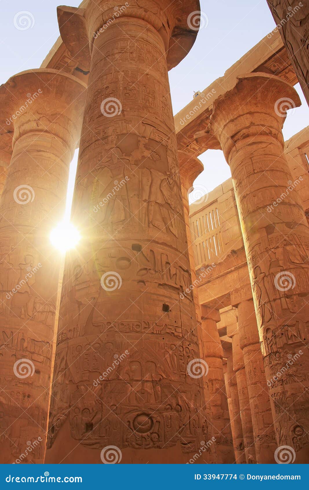 Great Hypostyle Hall And Clouds At The Temples Of Karnak (ancient ...