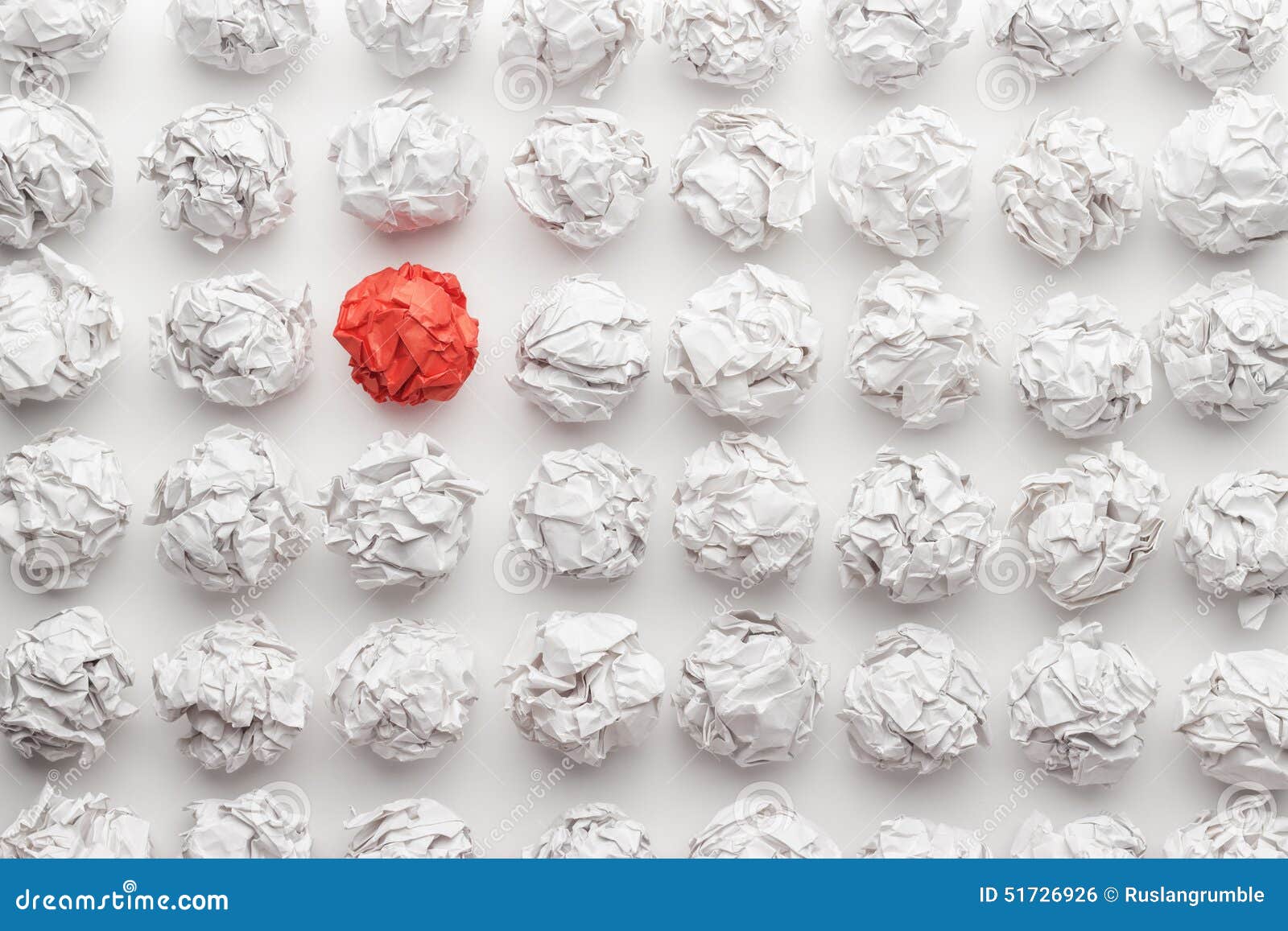 Great Idea, Standing Out Of The Crowd Concept. Crumpled Paper As Symbol ...
