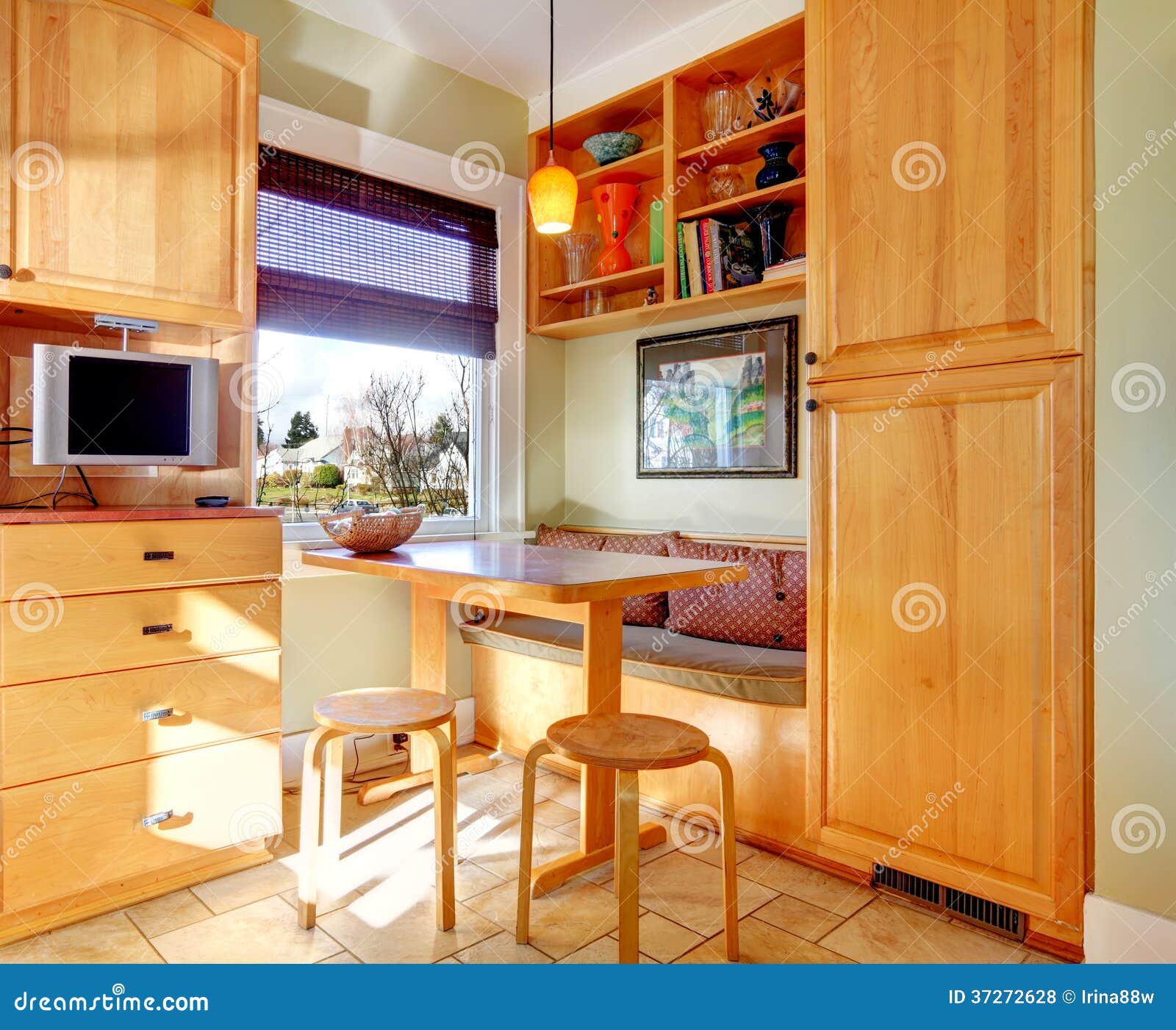 Great Idea for Kitchen Room Corner Design Stock Photo - Image of ...