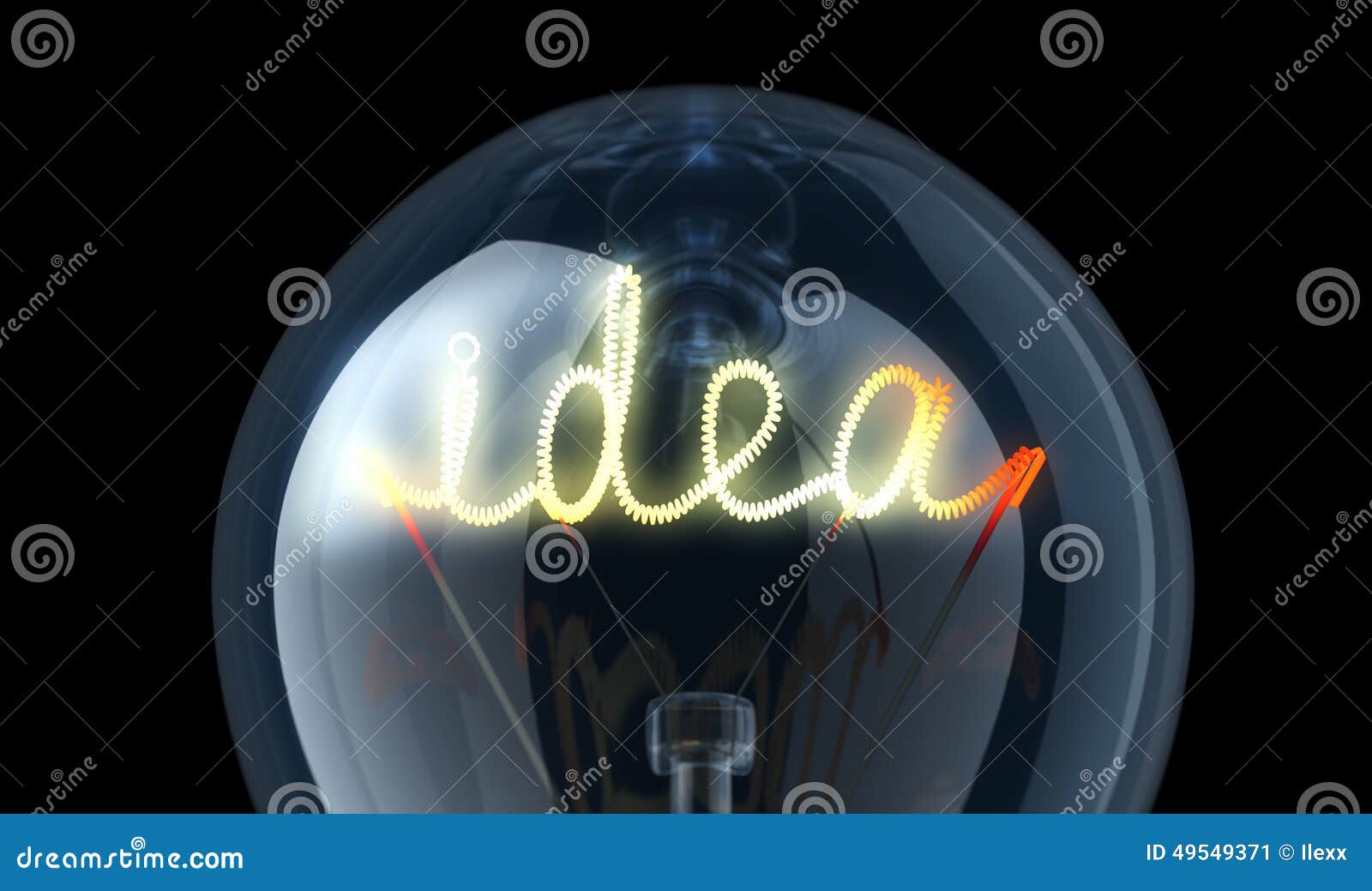 Great idea stock illustration. Illustration of bulb, form - 49549371