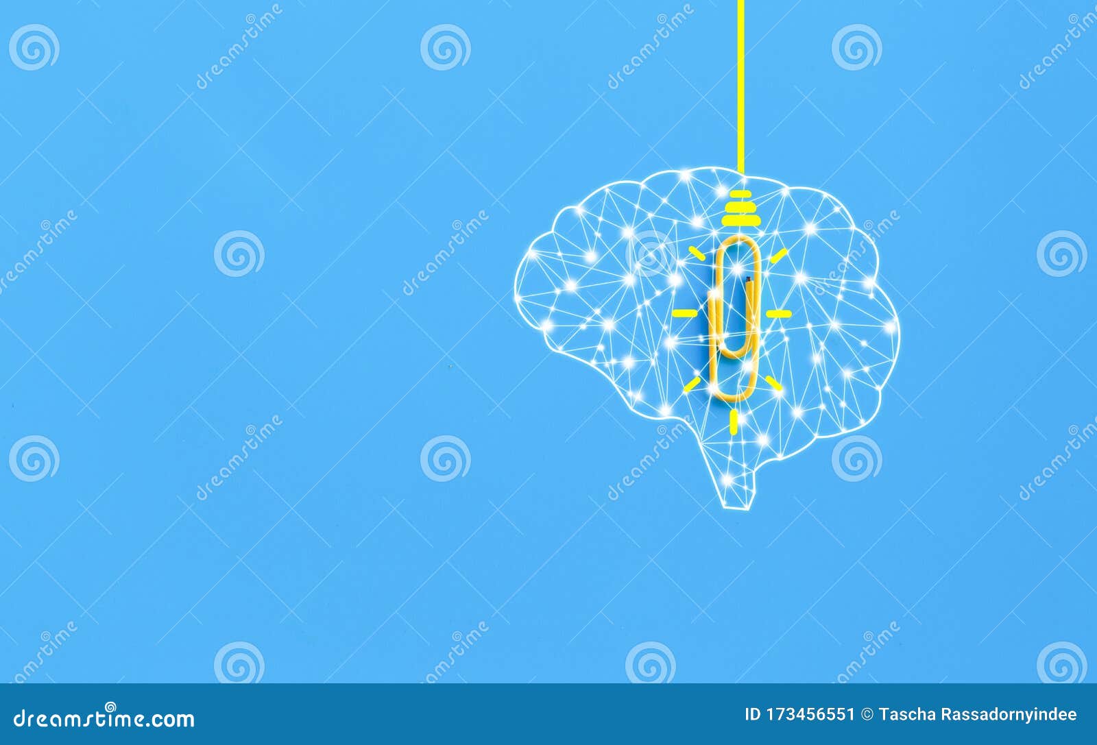Great Ideas Concept With Paperclip,thinking,creativity,light Bulb On ...