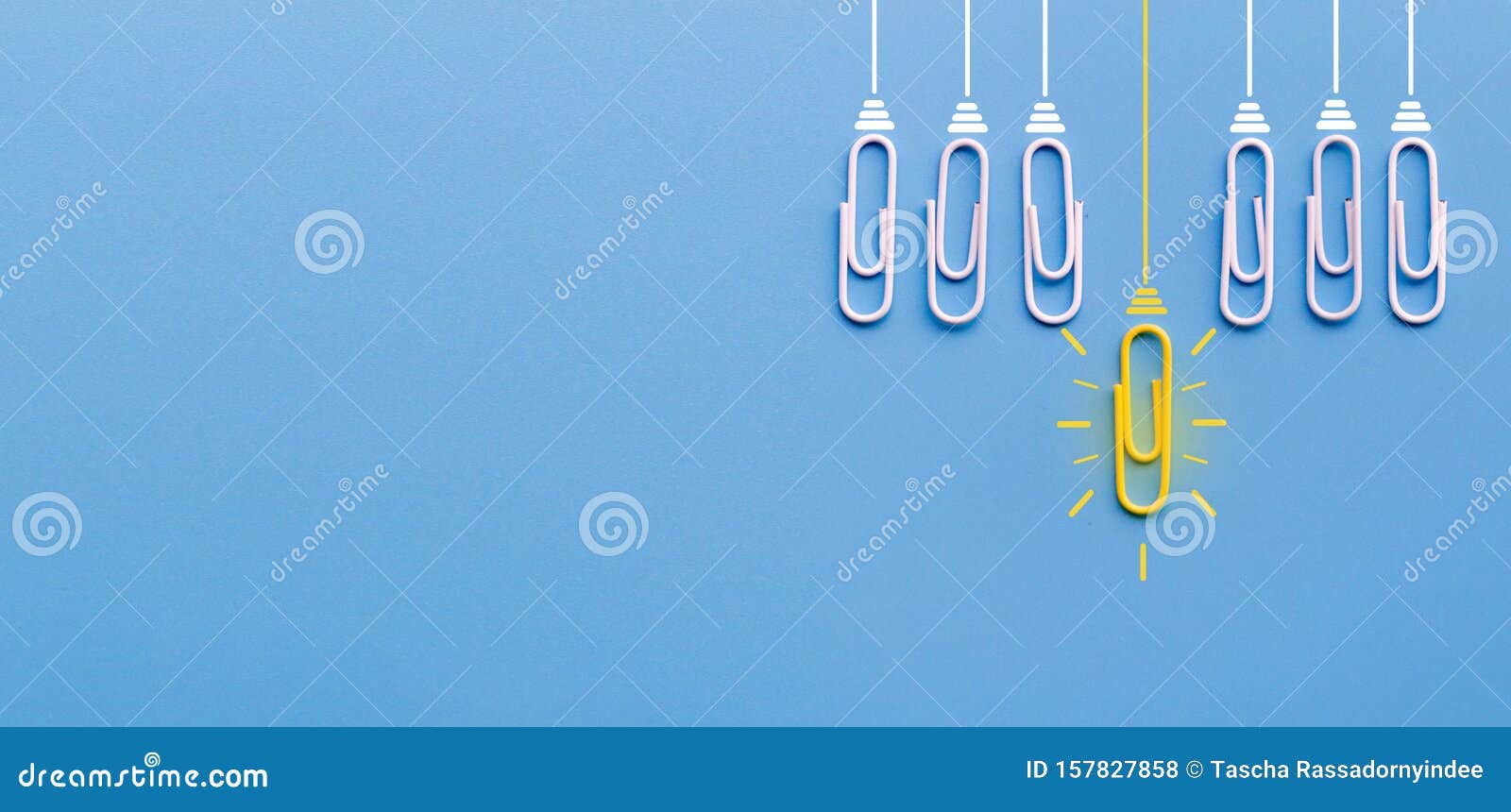 Great Ideas Concept with Paperclip,thinking,creativity,light Bulb ...