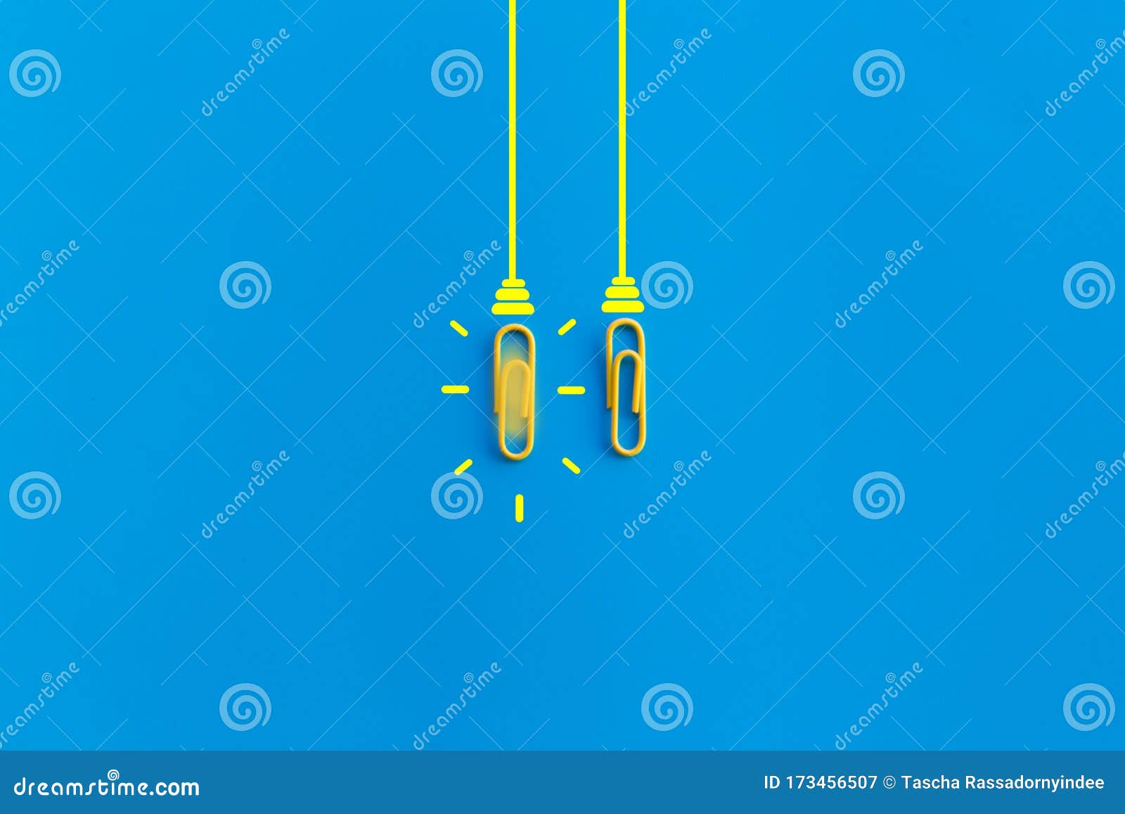 Great Ideas Concept with Paperclip,thinking,creativity,light Bulb Stock ...