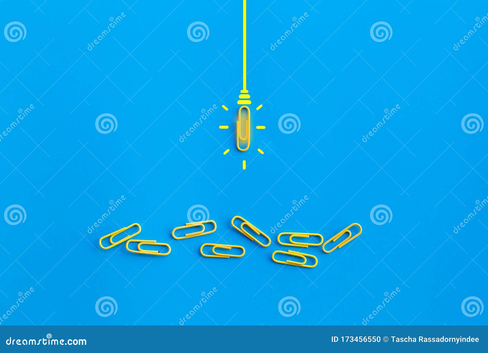 Great Ideas Concept with Paperclip,thinking,creativity,light Bul Stock ...