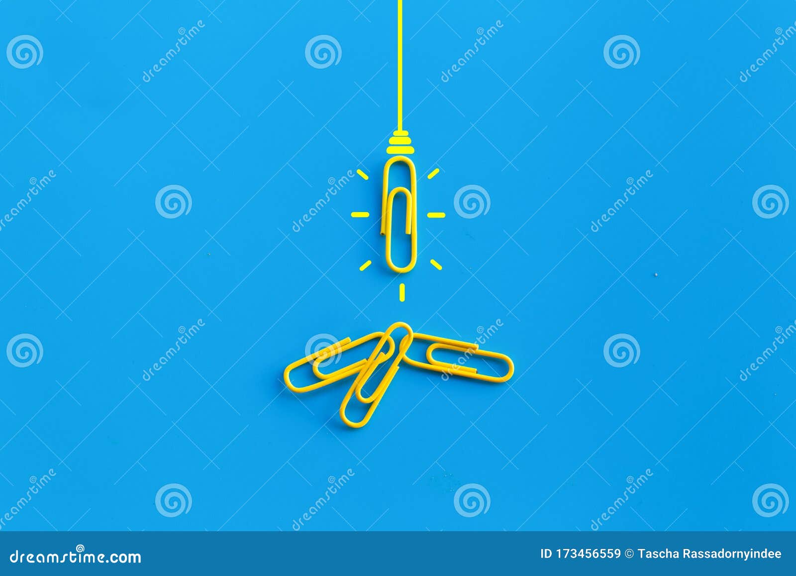 Great Ideas Concept with Paperclip,thinking,creativity,light Bulb Stock ...