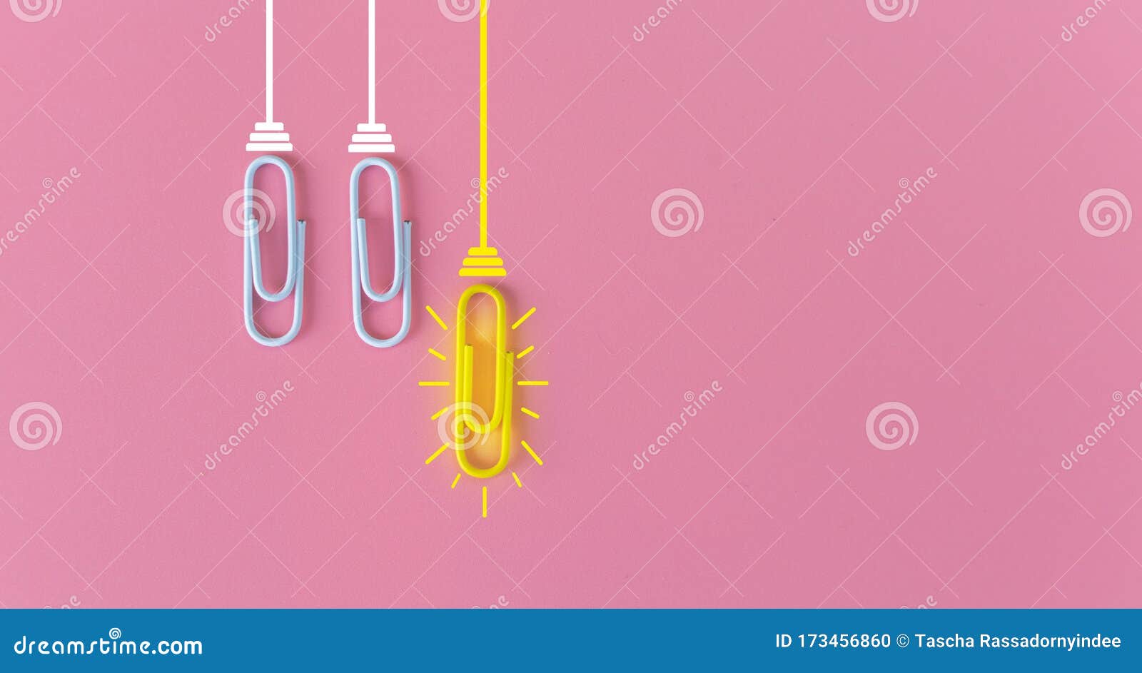 Great Ideas Concept with Paperclip,thinking,creativity,light Bulb Stock ...