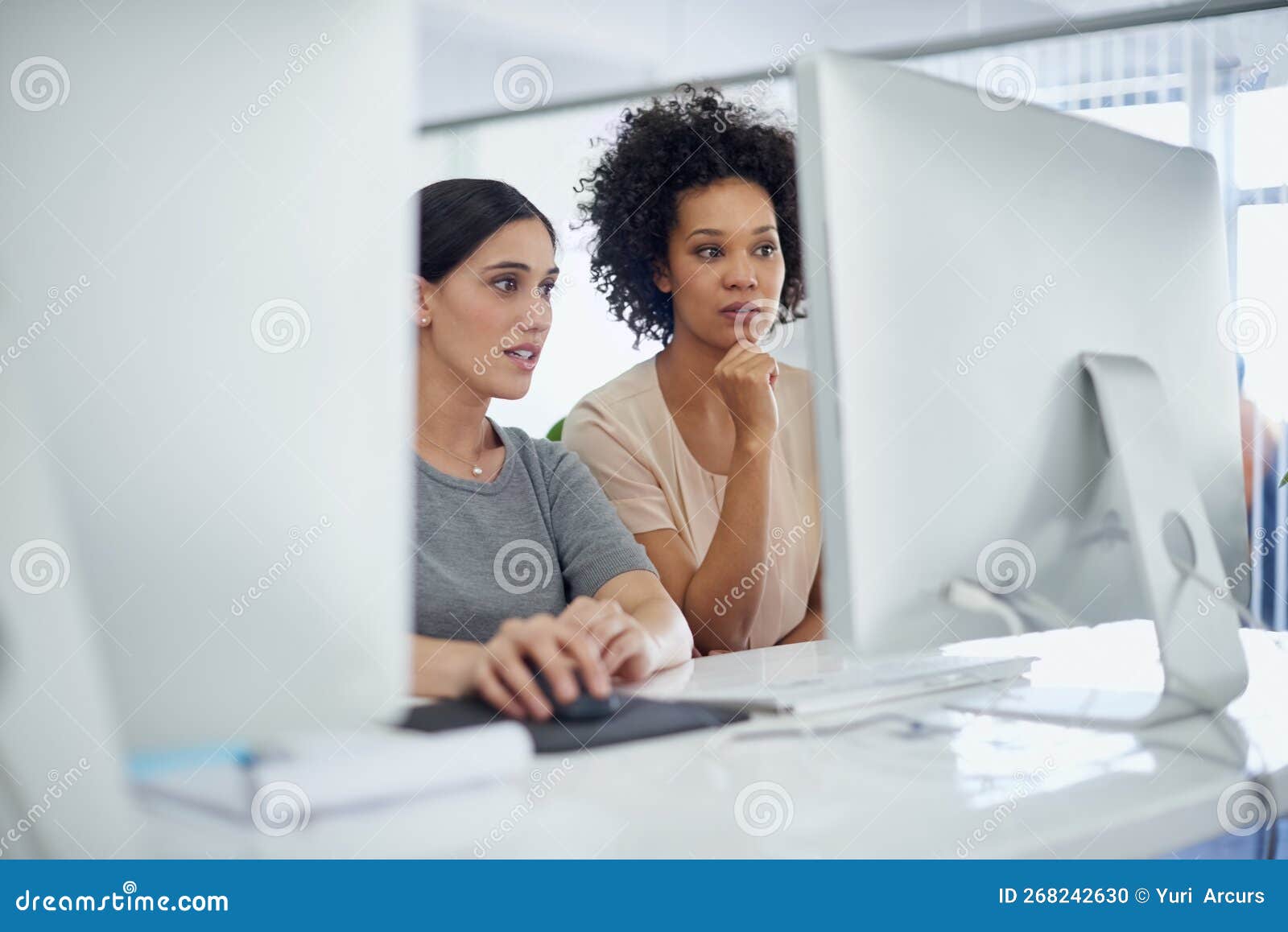 Great Ideas are Made for Sharing. Two Creative Businesspeople Working ...