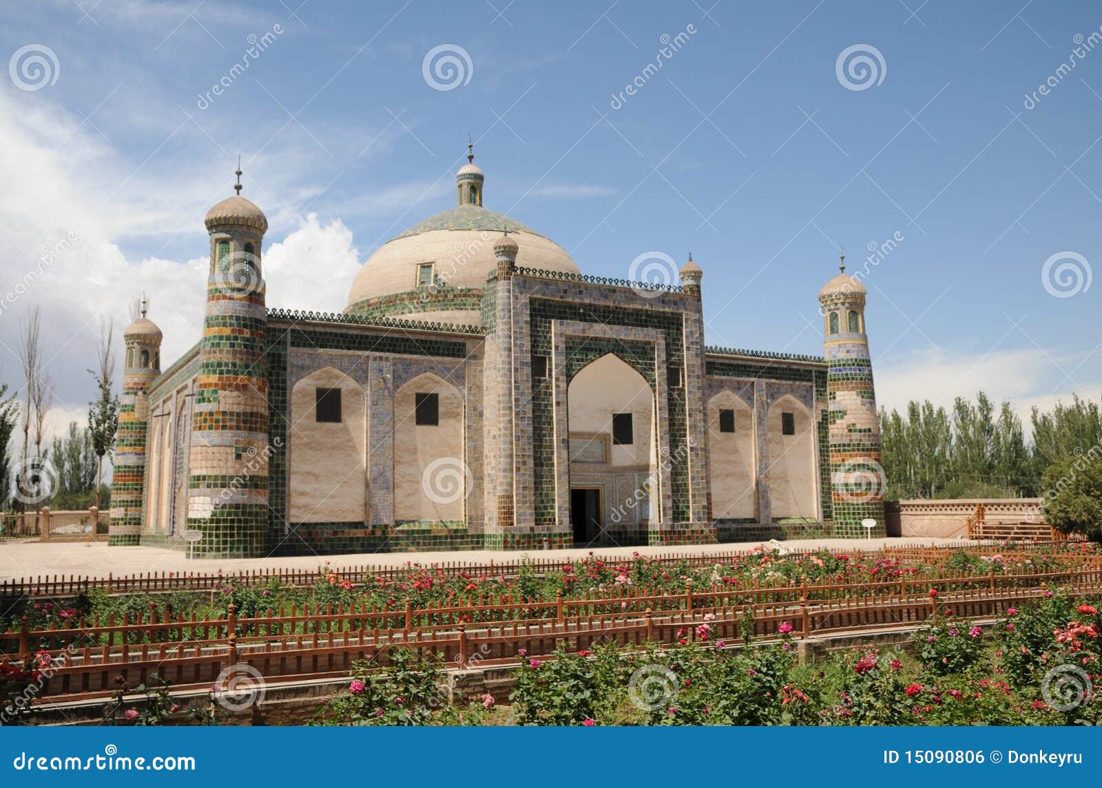 Great Islamic Tomb Palace of Prose Stock Photo - Image of islamic, rose ...