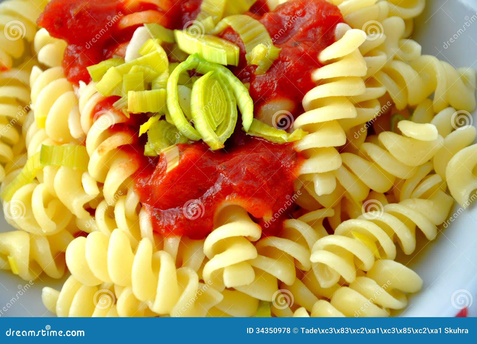 Great italian Fusilli stock photo. Image of dinner, diet - 34350978