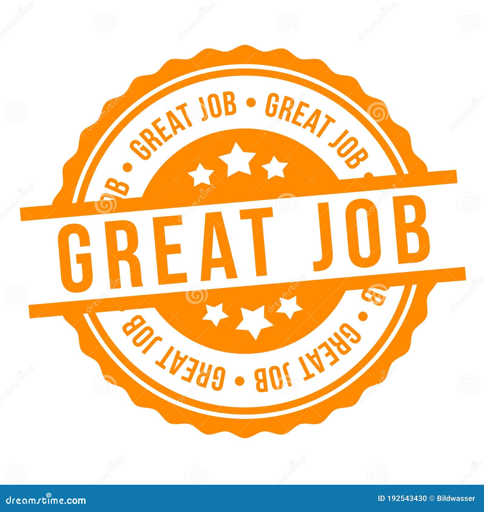Great Job Badge. Vector Stamp Stock Vector - Illustration of banner ...