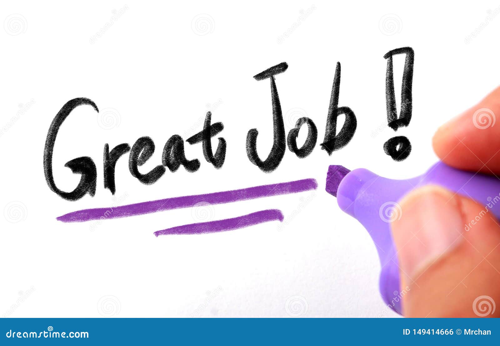 Great Job Concept stock photo. Image of motivation, banner - 149414666