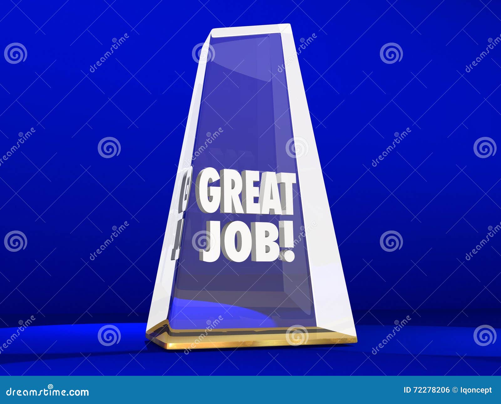 Great Job Good Performance Award Employee Stock Illustration ...